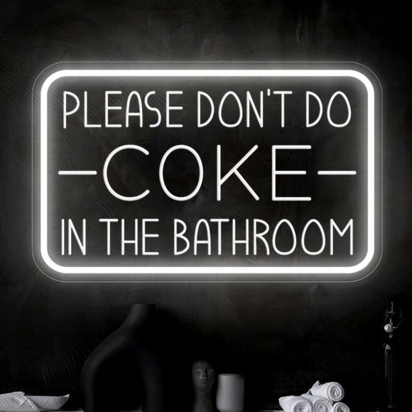 Urban Outfitters | Party Supplies | Neon White Please Dont Do Coke In ...
